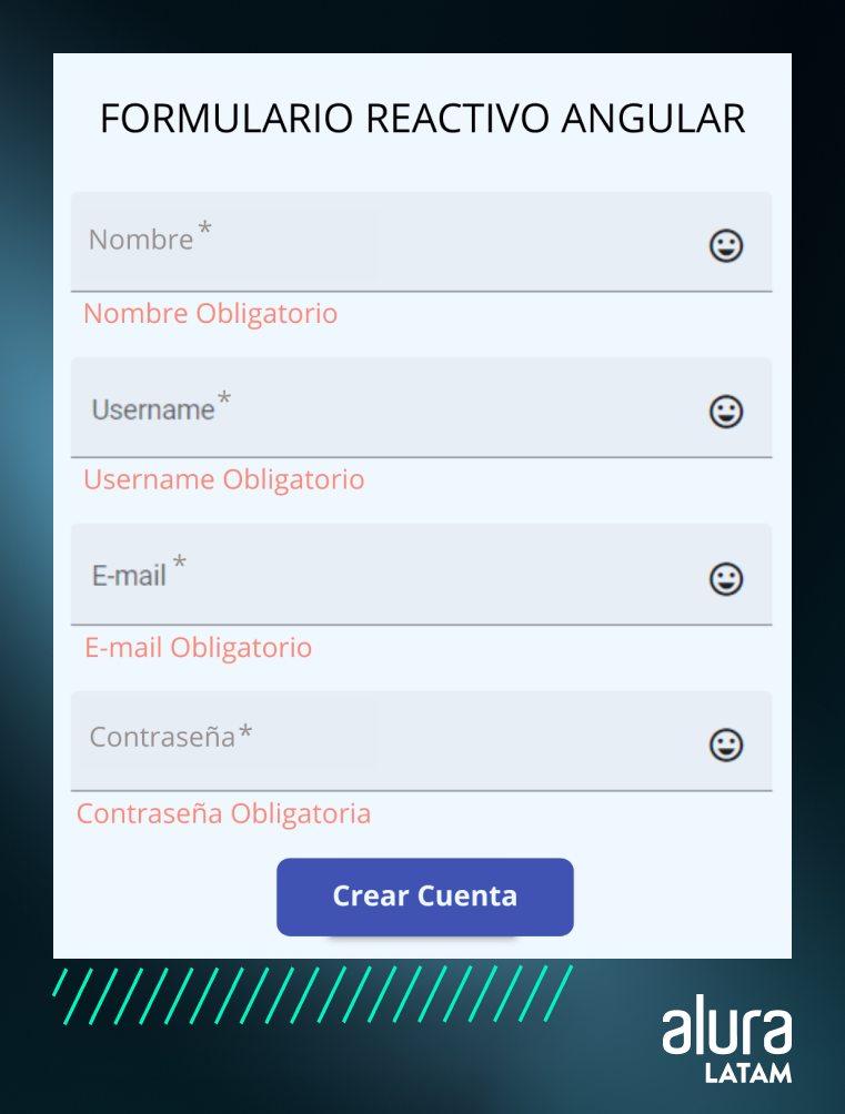¿Cómo aplicar validación a formularios reactivos en Angular? | Alura Cursos Online